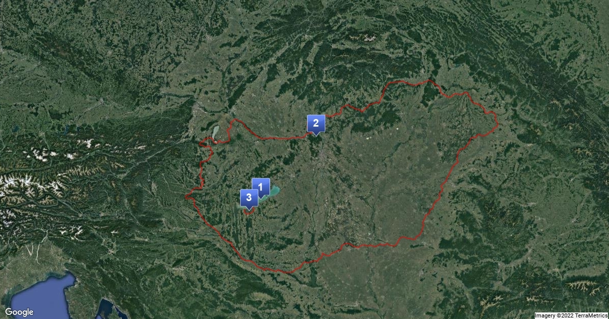 Geologic landmarks of Hungary : Scribble Maps