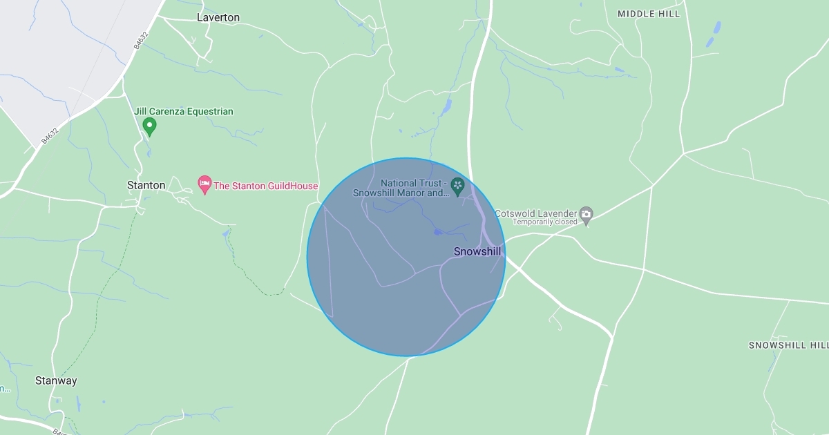 Snowshill village : Scribble Maps