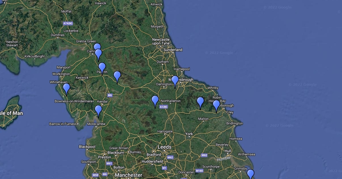 places with Danish and Irish links : Scribble Maps