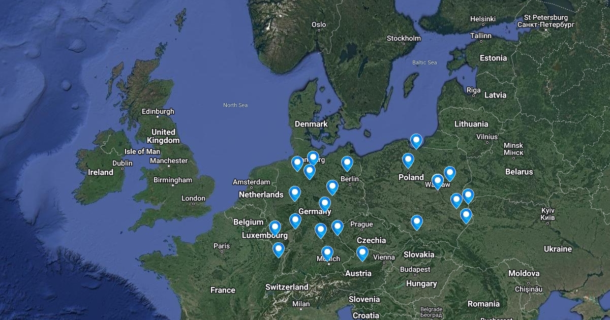 hitlers concentration camps : Scribble Maps