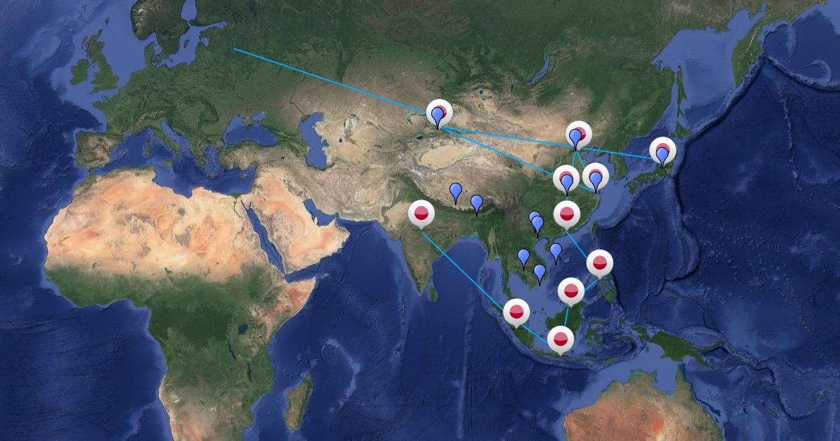 WW2 Japan Map : Scribble Maps