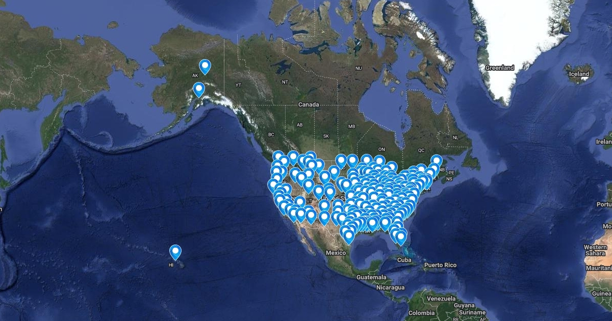 Fox Television Stations : Scribble Maps