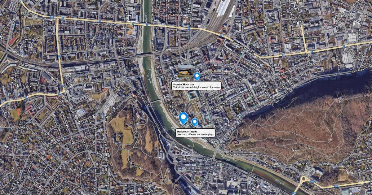 Salzburg, Austria attractions : Scribble Maps