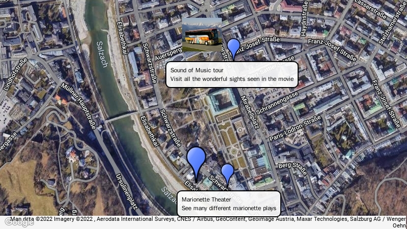 Salzburg, Austria attractions : Scribble Maps