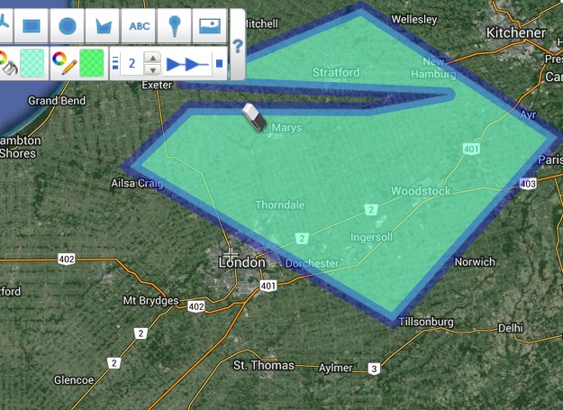 Draw Shapes on Map : Scribble Maps